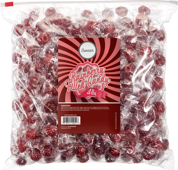 Raspberry Filled Hard Candy, 4LB – Sweeler